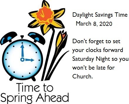 Daylight Savings Time March 8, 2020 | All Saints Anglican Church Mission